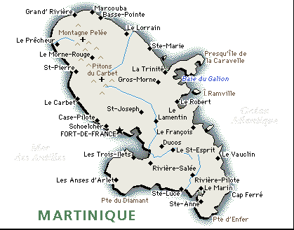 Situation: Archipel des Petites Antilles, bordée par la Mer des ...